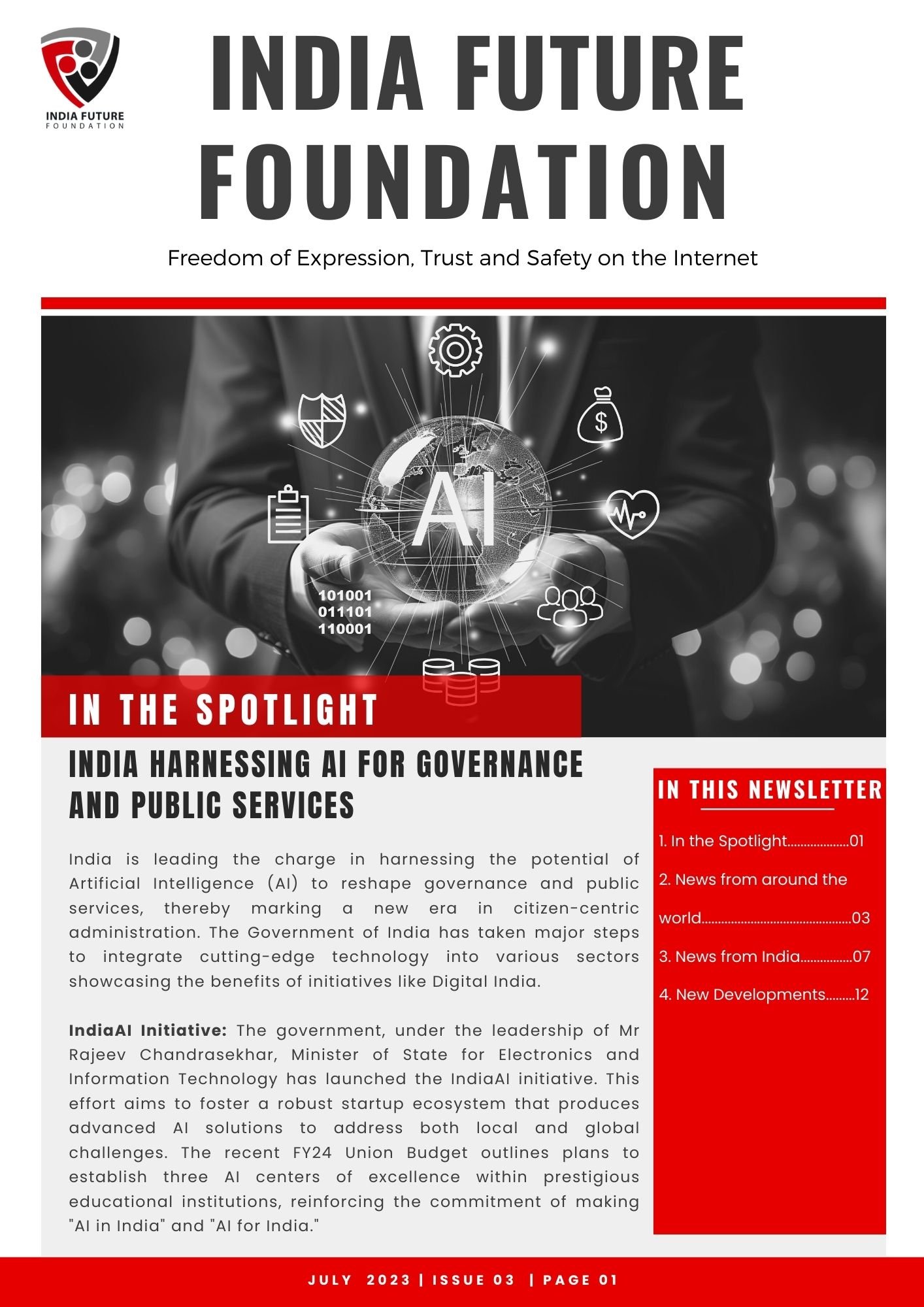 AI Newsletter Ensuring Digital and Internet Freedom - India Future ...